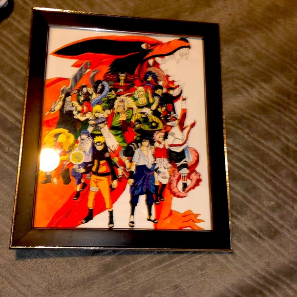 Wall Decor | Picture Frame Of The Anime Series Naruto | Poshmark